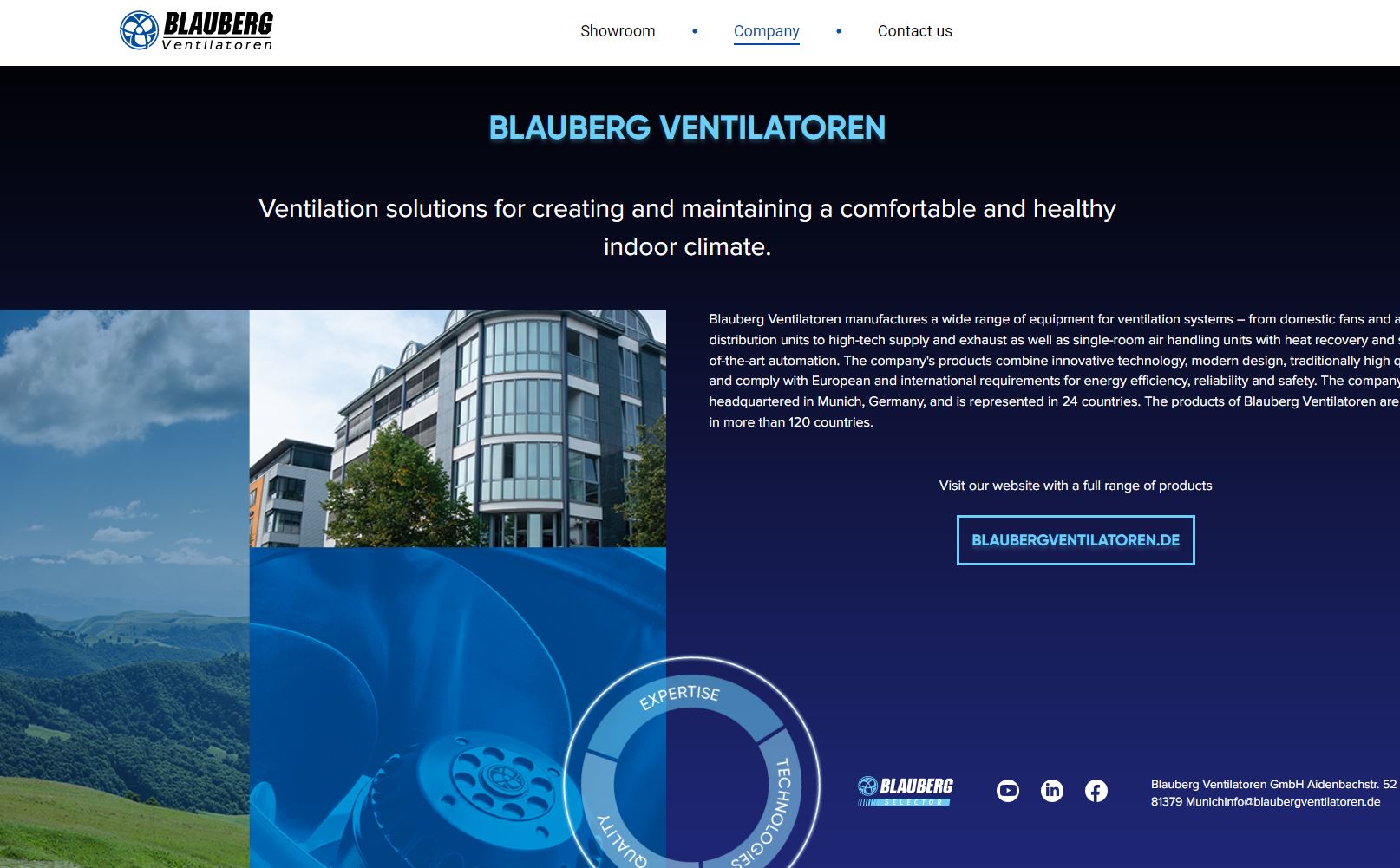 About Blauberg Ventilatoren | Blauberg online showroom